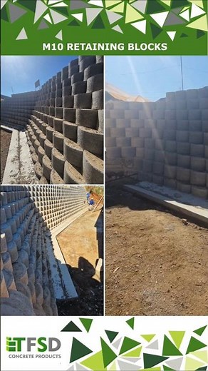 Installation of our Terraforce M10 retaining blocks #RetainingWall #BuiltRight