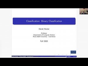 CSci 574 Machine Learning : U04-1 Binary Classification