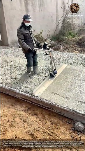 The FAST Way to Smooth Concrete Floors: Using a Lithium Battery Vibrating Screed Electric Screed