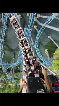 Blue Hawk at Six Flags Over Georgia, Back seat Full Ride POV!