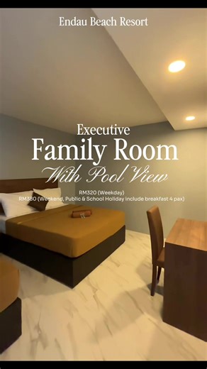 Executive Family Room Review at Endau Beach Resort