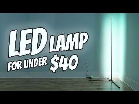 Easy To Build LED Corner Floor Lamp!