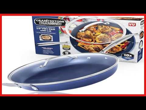 Granite Stone Blue 14” Frying Pan Review: Family-Sized, Ultra Durable, and Effortless Cleanup