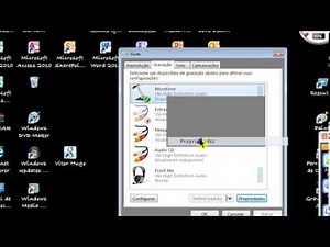 Como Instalar e Configurar um microfone no PC Windows 7