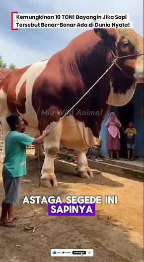 😱SAPI 10 TON? Apa Jadinya Jika Sapi Ini Benar-Benar Ada di DUNIA!😰 #sapi #cow #sapijumbo #animals
