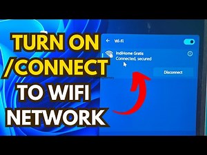 How to Turn On / Connect to Wifi Network on Windows 11 or 10 PC /Laptop