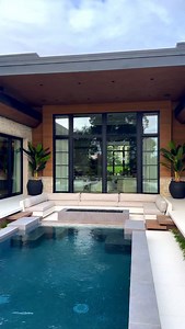 31K views · 8.8K reactions | This small backyard only gets hotter at night  — with fire features, glowing lights, and a resort-style vibe that makes every evening unforgettable. ✨ Comment “book” to schedule your free design consultation call. Comment “PDF” to get our luxury outdoor living design guide. #luxuryoutdoorliving #backyardtransformation #resortstyleliving #dreambackyard #smallspacedesign | Foxterra Design | Facebook