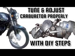 Tono ng carburador (carburetor tuning) air-fuel mixture adjustment screw ng YTX 125