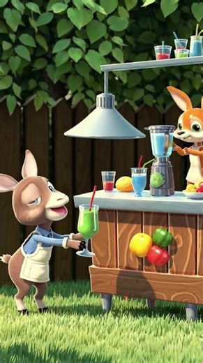 Goat running a smoothie bar... #short #pet #animal #trending #funny #cartoon