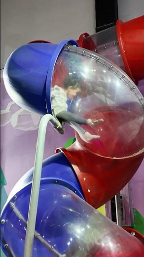 Kids Slide Into a Rainbow Ball Pit from WAY Up High!