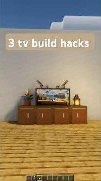 3 ways to build a tv in Minecraft #minecraft #minecraftbuilds