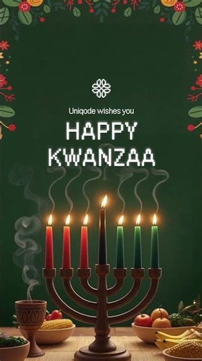 Happy Kwanzaa from Uniqode! 🕯️