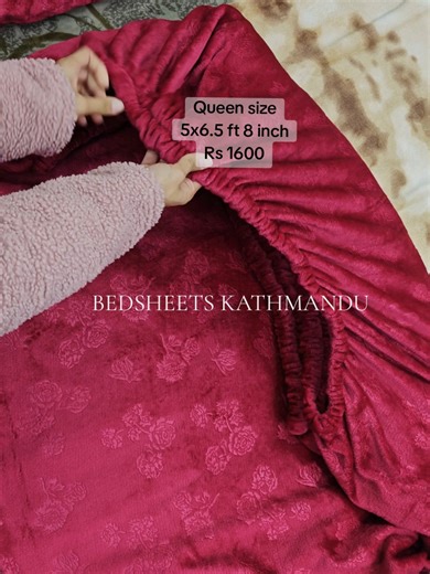 Queen Size Velvet Soft Bedsheets in Kathmandu