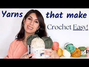 Yarns for EASY and SPEEDY Crochet Learning! | What yarn to buy for crochet | Best beginner yarn