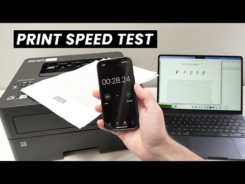 Brother HL-L2460DW Printer Testing the Print Speed