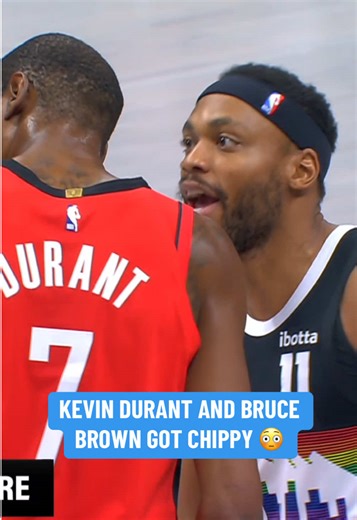 KD and Bruce Brown were going at it 👀 #nba #basketball #nbabasketball #kevindurant