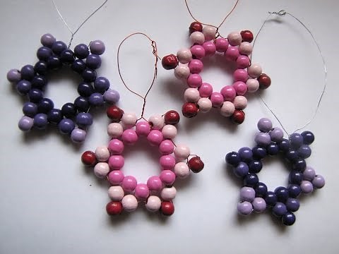 Make a star from beads - Christmas decoration - DIY tutorial