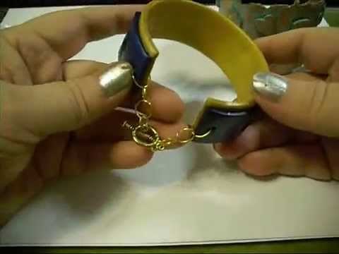 Simple Flexible Cuff Bracelet polymer clay tutorial