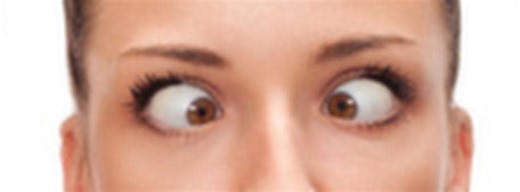 "Ögonen kan fastna om man tittar i kors"