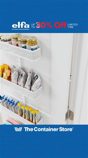 Save on Elfa and add storage anywhere. Shop Elfa Door & Wall Racks, components and more. | The Container Store