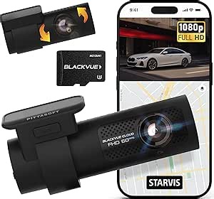 BlackVue DR770X-2CH 64GB | 2-Channel Dash Cam, Full HD STARVIS Sensor, Parking Mode, Up to 512GB, Easy Setup via App, Wi-Fi, GPS, Cloud Auto Backup, Cloud via Hotspot or LTE Module