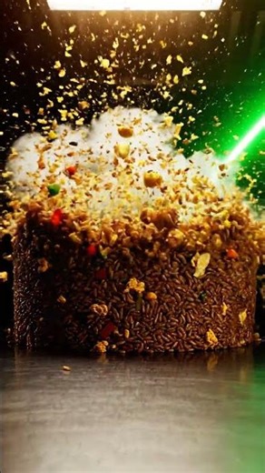 Fried Rice Laser Explosion! Slow Motion Food Science Reaction 💥🍚 | Viral Food Experiment #Shorts