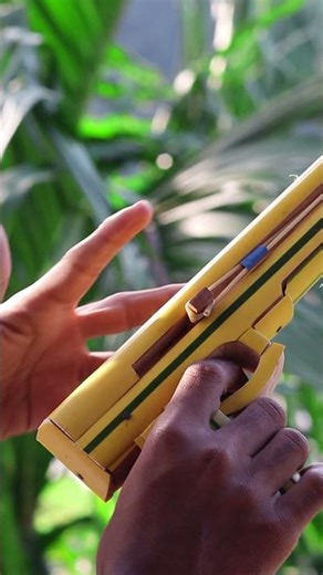 Unique Yellow Bamboo Slingshot | Never Seen DIY Bamboo Slingshot #Bamboo #Slingshot #Diy #trigger