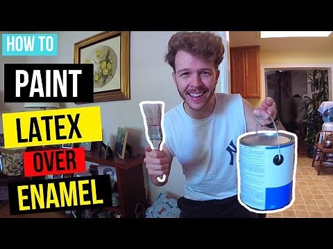 How To Properly Paint Latex over Enamel -Jonny DIY