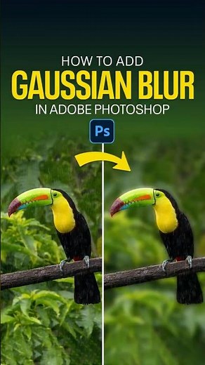 How to Add Gaussian Blur in Photoshop #amgraphix #GaussianBlur #Gaussian #Blur #shorts #photoshop
