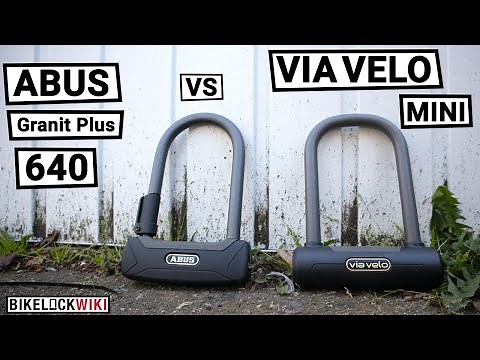 ABUS Granit Plus 640 vs Via Velo Mini - Bike Lock Destruction Testing