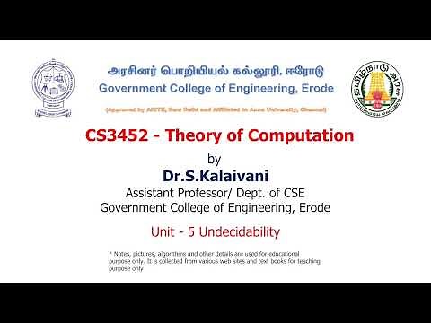 TOC | Unit-5 | Lec-07 | Rice theorem