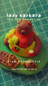 Sculpting a clay capybara using homemade air dry clay #claycraft #diyclay #claytips #claytutorial