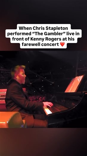 Country Music on Instagram: "Beautiful moment ❤️ When Chris Stapleton performed “The Gambler” live in front of Kenny Rogers, it was a moment filled with respect and quiet power. Stapleton stripped the song down, letting his gravelly voice carry the weight of the lyrics as the camera cut to Kenny watching closely. There was no need to overdo it—the song’s wisdom and emotion spoke for itself, made even heavier by the presence of the man who made it legendary. Seeing Kenny Rogers take it in, clearl