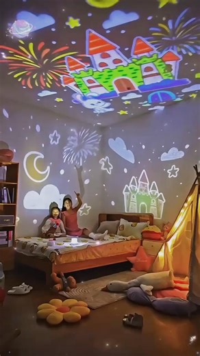 🌟💤Turn your kid’s bedroom into a magical galaxy! The 360° Rotating Star Projector creates soothing stars & moonlight for peaceful sleep. 🌙✨ | BABU VALY