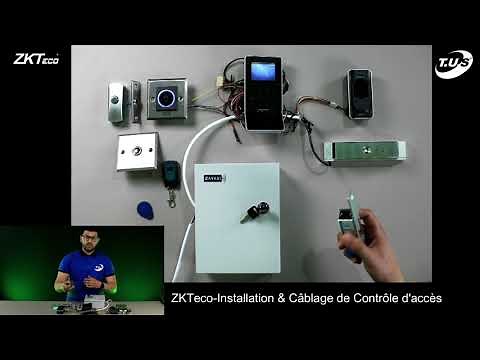 Câblage Contrôle d'accès ZKTeco