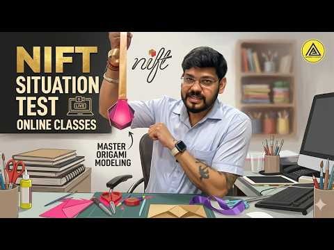 NIFT Situation Test: How to Make a 3D Medal using Paper & Cardboard | Step-by-Step Tutorial