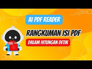 MEMBUAT RANGKUMAN ISI PDF OTOMATIS DENGAN AI || AI PDF READER #ai