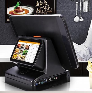 [Hot Item] 15.6 Inch Touch Dual Screen WiFi POS Terminal Epos Machine with Built-in Printer