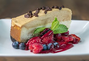 Sysco ImperialChocolate, Banana, and Peanut Butter Cheesecake