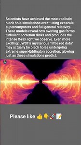 Black Holes Simulated Like Never Before: JWST’s “Little Red Dots” Explained!