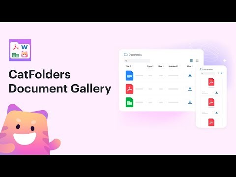 How to create a WordPress file list with CatFolders Document Gallery