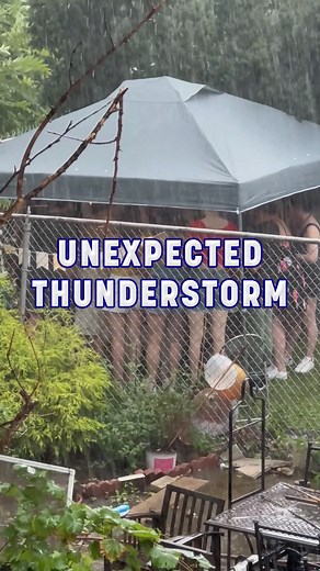 The joys of British weather⛈🤣 #weatherfail #viral #party #thunderstorm #britishweather | Awesome Videos