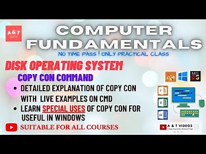 copy con command of MS DOS | how to use of copy con command in cmd