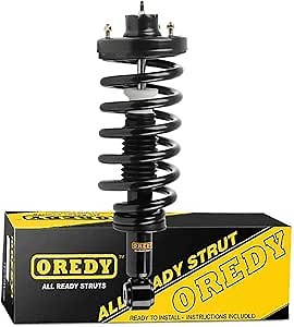 OREDY 1PC Rear Strut w/Coil Spring Replacement for 2003 2004 2005 2006 Ford Expedition Lincoln Navigator, Driver or Passenger Side Shock Absorber - 171370