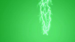 Download Realistic lightning strike animation effect overlay on green screen background for free