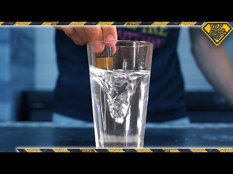Creating a Vortex With Water and a 9V Battery