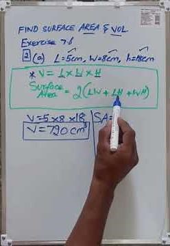 IGCSE Math | Surface Area & Volume of a Cuboid | Grade 10 Exam Practice