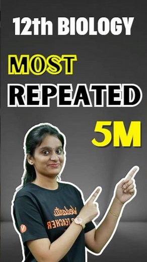 12th Botany | Most Repeated 5 Mark Questions #2ndmidterm2024 #12thbotany #shorts