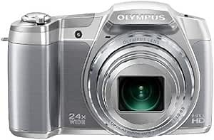 OM SYSTEM Olympus Stylus SZ-16 iHS Digital Camera with 24x Optical Zoom and 3-Inch LCD (Silver) (Old Model)