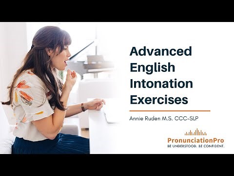 Advanced English Intonation Exercises